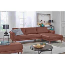 Creation BY ROLF BENZ Ecksofa &raquo;CR.450, Designecksofa, Polsterecke, L-Form, 282/178 cm (B/T)&laquo; abgerundete Armlehne Schnecke, modern Landhaus, Leder 