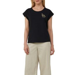 s.Oliver BLACK LABEL Damen s.Oliver BLACK LABEL T-Shirt mit Motiv Print schwarz 36
