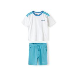 MINOTI Set boy size 80/86 Blue / Light blue / White
