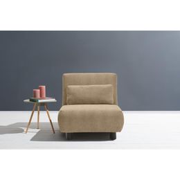 ell+ell ell + ell Schlafsofa &raquo;Minou&laquo; braun B/H/T: 85cm, Mit Relaxfunktion, Gel-Sandwichpolster
