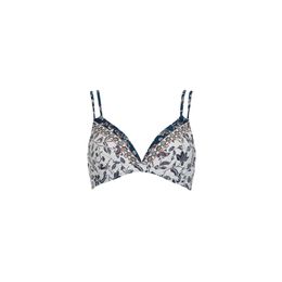Olympia Bikinitop 'Sea Bloom' Damen Gr&ouml;&szlig;e 75 dunkelblau / kastanienbraun / gr&uuml;n / wei&szlig;