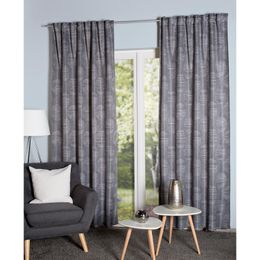 Home Wohnideen Vorhang &raquo;OWINA&laquo; Multifunktionsband 1 Stk. tlg. Verdunklungsschal, bedruckt, Kombiband grau Polyester 245cm, Multifunktionsband, 135cm