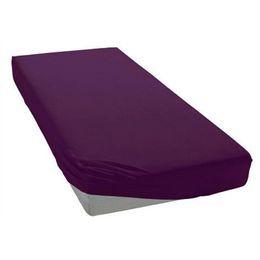 bellana Spannbettlaken &raquo;bellana Aqua mit Elasthan, 160 g/m&sup2;&laquo; Spannbetttuch f&uuml;r Matratzen bis 35cm H&ouml;he, b&uuml;gelfrei, faltenfrei lila Jersey-Elasthan, 