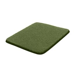 Kleine Wolke Badematte &raquo;Meadow, Badvorleger, Badezimmer Teppich&laquo; H&ouml;he 30 mm rutschhemmend beschichtet fu&szlig;bodenheizungsgeeignet Badteppich, Uni Farben gr&uuml;n 