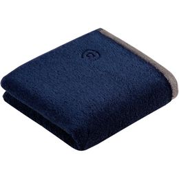 Bugatti Handtuch &raquo;Prato&laquo; Uni Farben, mit melierter Optik im Saum blau Walkfrottee, Obermaterial: 100% Baumwolle B/L: 50cmx100cm, 2 Stk., Walkfrottee