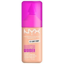 Nyx Cosmetics Nyx Professional Makeup Unisex NYX PROFESSIONAL MAKEUP Foundation &raquo;MAKE 'EM WONDER FOUNDATION&laquo; perfekter No-Makeup-Makeup-Look bis zum Full Glam beige