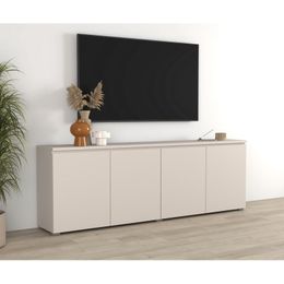 OTTO home Sideboard &raquo;Modo, Breite 200 cm, moderne grifflose Kommode 4T&uuml;ren&laquo; Anrichte mit viel Stauraum, Einlegeb&ouml;den verstellbar Holzwerkstoff, 