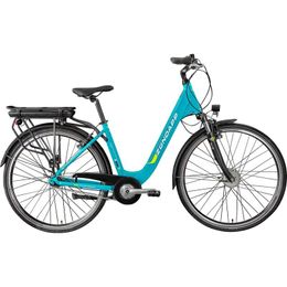 Z&uuml;ndapp Z&uuml;ndapp Unisex &raquo;Z600&laquo; 7 Gang Nabenschaltung Frontmotor 250 W City E Bike Damen 28 Zoll Elektrofahrrad 7 Gang 150-165cm Damenfahrrad blau 47cm, 28 Zoll