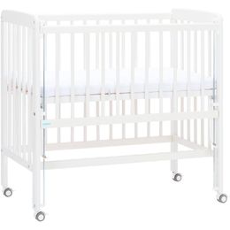 fillikid Beistellbett &raquo;Nino&laquo; inkl. Matratze; Made in Europe wei&szlig; Massivholz Liegefl&auml;che B/L: 45cm x 90cm, kein H&auml;rtegrad