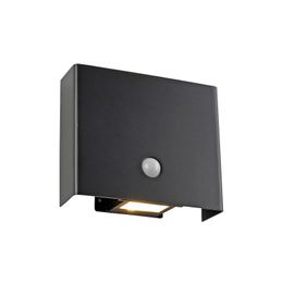 JUST LIGHT Wandleuchte &raquo;AMIN&laquo; LED-Modul 1 Stk. Warmwei&szlig; Akkuleuchte schwarz 2, H: 15cm, 1 Stk.