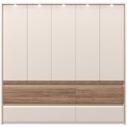 OTTO home Kleiderschrank &raquo;Invictus, UV lackiert, kratzfest, FSC-zertifiziert, grifflose Optik&laquo; abgerundete Schubladen aus MDF im Holzdekor, soft-close
