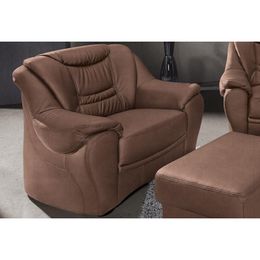 Sit & More sit&more Sessel &raquo;Benson&laquo; braun NaturLeder;Luxus-Microfaser ALTARA NUBUCK (100% Polyester);Luxus-Kunstleder Luxus-Microfaser, B/H/T: 98cm x 94cm x 95cm