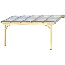 Skan Holz Terrassendach &raquo;Verona&laquo; Leimholz grau Polycarbonat (PC) B/H/T: 541cm x 298cm x 289cm