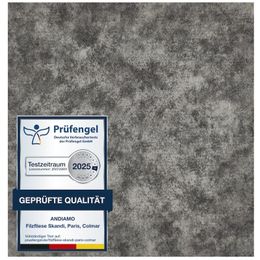 ANDIAMO Teppichfliese &raquo;Colmar Nadelfilz, Gesamth&ouml;he 4 mm&laquo; quadratisch 40x40 cm, selbstklebend, robust & strapazierf&auml;hig, 25 St&uuml;ck (4 qm) grau Polyester B : 