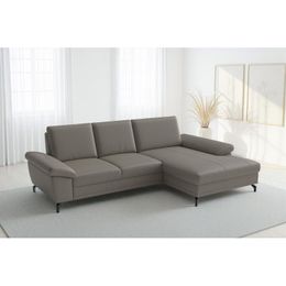 Sit & More sit&more Ecksofa &raquo;Chelsea L-Form, B: 264 cm, Leder, inkl. Sitztiefen-&Armteilverstellung&laquo; optional mit Schlaffunktion und Bettkasten B/H/T: 264cm x 