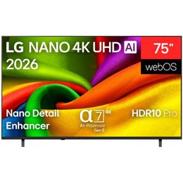 LG DLED-Fernseher &raquo;75NU850B6LA&laquo; 189 cm/75 &prime;&prime; Smart-TV schwarz 4K Super Upscaling und Dynamic Tone Mapping sorgen f&uuml;r optimierte Bilddarstellung sowie 