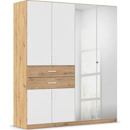 Rauch Dreht&uuml;renschrank &raquo;Maika&laquo; mit Spiegel, 2 Schubladen, in verschiedenen Breiten, H&ouml;hen und Farben wei&szlig; Holzwerkstoff B/H/T: 181cm x 210cm x 54cm