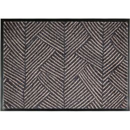 Sch&ouml;ner Wohnen Kollektion SCH&Ouml;NER WOHNEN-Kollektion Fu&szlig;matte &raquo;Bellevue&laquo; rechteckig 8 mm H&ouml;he T&uuml;rmatte, Schmutzfang, In und Outdoor, Sauberlauf, waschbar grau Kunstfaser B : 