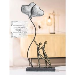 Casablanca by Gilde Dekofigur &raquo;Skulptur "Love Balloon"&laquo; braun Kunstharz B/H/T: 20cm x 48cm x 7,5cm