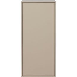 Woood Highboard &raquo;Daily Hochkommode&laquo; Kommode mit Push-to-Open Funktion, H&ouml;he 110 cm, Breite 50 cm beige Holzwerkstoff B/H/T: 50cm x 110cm x 58cm, 