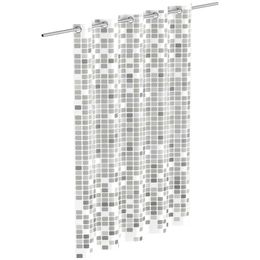 EISL&reg; Duschvorhang &raquo;Mosaik GRAU&laquo; Breite 180 cm waschbarer Antischimmel Vorhang (H&ouml;he 200 cm), graues Mosaik-Design grau Polyester B/H: 180cm x 200cm