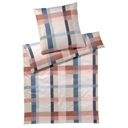 Elegante Bettw&auml;sche &raquo;carree&laquo; 2 Stk. angenehmes Hautgef&uuml;hl orange Mako-Satin, Obermaterial: 100% Baumwolle B/L: 155cm x 220cm, 1 Stk., 1 Stk., Mako-Satin, B/L: 