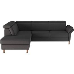 OTTO home Ecksofa &raquo;Calypso L-Form&laquo; mit Relaxfunktion motorisch im Sofa 2,5- Sitzer grau 100% Polyester B/H/T: 259cm x 85cm x 227cm, Luxus-Microfaser 