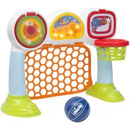 Chicco Fu&szlig;balltor &raquo;Multi-Sport-Aktivit&auml;tsspiel, 3in1&laquo; Made in Europe; mit Licht- und Soundeffekt bunt Kunststoff B/H/L: 54,8cm x 43,2cm, Kunststoff