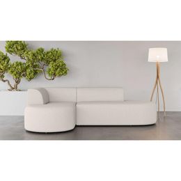 OTTO home Ecksofa &raquo;Ecksofa Tvinne mit Ottomane links oder rechts bestellbar&laquo; L-Form, mit Wellenunterfederung, BxTxH 260x170x73 cm beige 100% Polyester