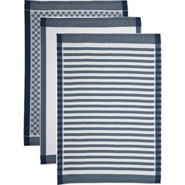 Ross Geschirrtuch &raquo;SUPERIOR&laquo; blau 100% Baumwolle 3 Stk., 100 % Baumwolle