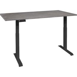 M&auml;usbacher Schreibtisch &raquo;Big System Office&laquo; Breite 140 cm, elektrisch h&ouml;henverstellbar schwarz B/H/T: 140cm