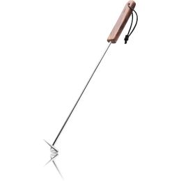 Gefu Grillbesteck-Set &raquo;Wendehaken SPARO, Edelstahlhaken&laquo; 2-in-1-Fuktion, Aufh&auml;ngeschlaufe, ergonomischer Walnussgriff braun Edelstahl, Holz 