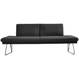 K+w Komfort & Wohnen K+W Komfort & Wohnen Essbank &raquo;Pego Polsterbank&laquo; Seitenteilverstellung, wahlweise in 206 oder 226cm grau B/H/T: 206cm x 88cm x 66cm, Flachgewebe Q2 