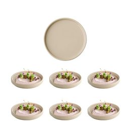 APS Teller &raquo;THE GRID&laquo; Glas, 6 St&uuml;ck beige Glas 16cm