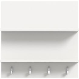 Home Affaire Garderobenpaneel &raquo;Trondheim Paneel, Breite 52 cm&laquo; 1 Stk. tlg. 2 Ablageb&ouml;den, 4 Haken, Garderoben, Flur, Diele wei&szlig; Holzwerkstoff B/H/T: 