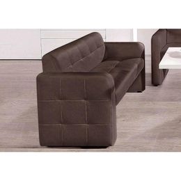 exxpo - sofa fashion 2-Sitzer &raquo;Barista, modern und bequem, hoher Sitzkomfort&laquo; moderne Sitz- und R&uuml;ckenverarbeitung, frei im Raum stellbar braun B/H/T: