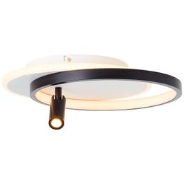 Brilliant Deckenleuchte &raquo;Eunomia&laquo; 1 Stk. Warmwei&szlig; schwenkbar, dimmbar - 35x30cm - 2500 Lumen, 3000 Kelvin, warmwei&szlig; schwarz 1, H: 14cm, 1 Stk.