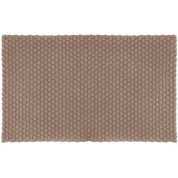 Pad Fu&szlig;matte &raquo;UNI, Schmutzfangmatte&laquo; rechteckig 15 mm H&ouml;he handgewebt, Uni Farben, In- und Outdoor geeignet, auch als L&auml;ufer beige Kunstfaser B : 72cm