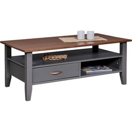 Inter Link Couchtisch &raquo;Luzerna Kiefer Massivholz, FSC, Sofatisch&laquo; Wohnzimmertisch im Landhausstil, 1 Schubladen BxTxH: 115 x 60 x 45 cm B/H/T: 115cm x 45cm x 