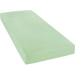 Janine Spannbettlaken &raquo;MAKO-FEINJERSEY 5007&laquo; aus 100% Baumwolle, f&uuml;r Matratzen bis 26 cm H&ouml;he gr&uuml;n Mako-Jersey, Obermaterial: 100% Baumwolle B/L: 200cm, 1 