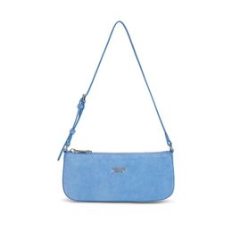 Tommy Jeans Damen Schultertasche &raquo;TJW MUST SUEDE SHOULDER BAG&laquo; Damen Umh&auml;ngetasche, Handtasche, Mini Bag mit TH-Logo blau B/H/T: 23,5cm x 10,5cm x 5cm