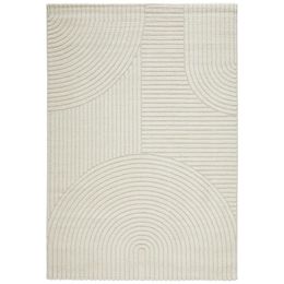 Novel Webteppich Granada, Creme, Textil, Boho, rechteckig, 240x340 cm, ISO 9001, Bsci, Oeko-Tex&reg; Standard 100, f&uuml;r Fu&szlig;bodenheizung geeignet, in verschiedenen Gr&ouml;&szlig;en erh&auml;ltlich, leicht zusammenrollbar, Teppiche & B&ouml;den, Teppiche, Webteppiche