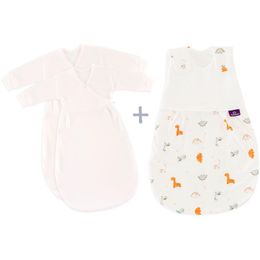 Tr&auml;umeland Babyschlafsack &raquo;3tlg. Set LIEBMICH, Design Dinolino&laquo; bunt Bezug: 100% Baumwolle. F&uuml;llung: 70% Polyester, 30% Lyocell (TENCEL ) 56/62