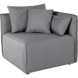 OTTO home Sofa-Eckelement &raquo;N&ouml;re&laquo; Modul - zum Zusammenstellen; in vielen Bezugsqualit&auml;ten und Farben grau Samtoptik (100% Polyester);Struktur (100% 