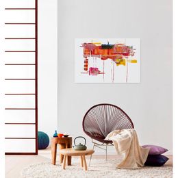 Komar Leinwandbild &raquo;Ruby Red - Gr&ouml;&szlig;e 60 x 90 cm&laquo; Natur 1 Stk. tlg. Keilrahmenbild mi Echtholzrahmen bunt Holz, Papier B/H/T: 60cm, Natur, 1 Stk.