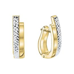 Firetti Damen Paar Creolen &raquo;Schmuck Geschenk Gold 375 Ohrschmuck Creole&laquo; gold 12mm, Gelbgold 375