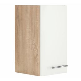 Optifit H&auml;ngeschrank &raquo;Kalmar&laquo;, Breite 30 cm wei&szlig; Eiche-hell s&auml;gerau, B/H/T: 30cm x 58cm x 35cm, T&uuml;ren: 1 Stk.
