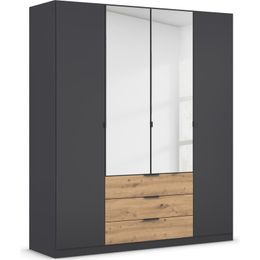 Rauch Dreht&uuml;renschrank &raquo;Kleiderschrank Schrank Garderobe Schlafzimmerschrank DAVOA&laquo; mit farblich abgesetzten Schubk&auml;sten in Eiche Artisan MADE IN 