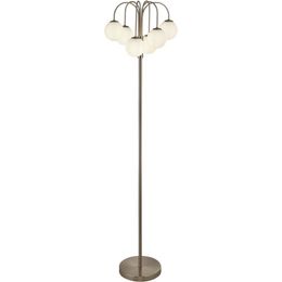 Searchlight Stehlampe &raquo;Hail 6Lt Stehleuchte - Nickel&laquo; G9 1 Stk. silber H: 150cm, 1 Stk.