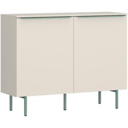 Tom Tailor HOME Kommode Sideboard mit 2 T&uuml;ren, Softclose,viel Stauraum mit Farbkick Holzwerkstoff, Melamin, Spanplatte B/H/T: 110cm x 89cm x 42cm, 